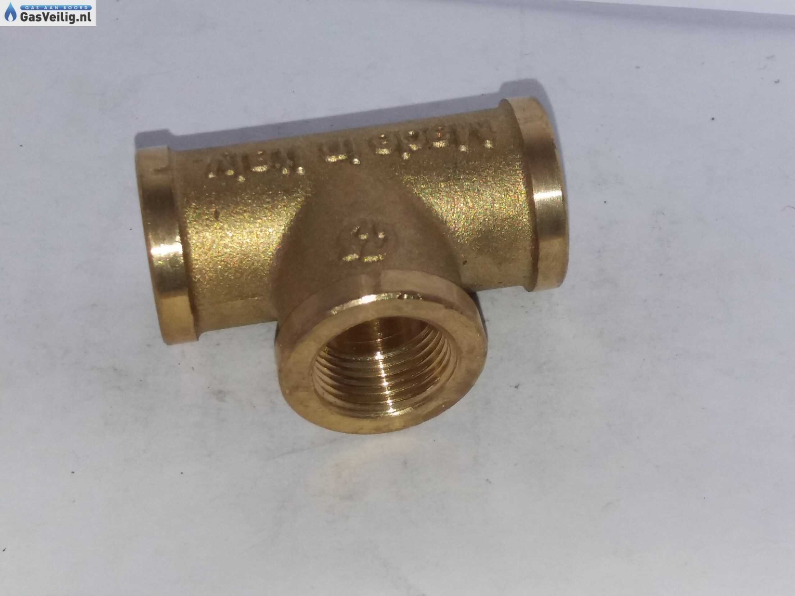 Messing T Stuk 3 X 1 2 Binnendraad Gasveilig Webshop